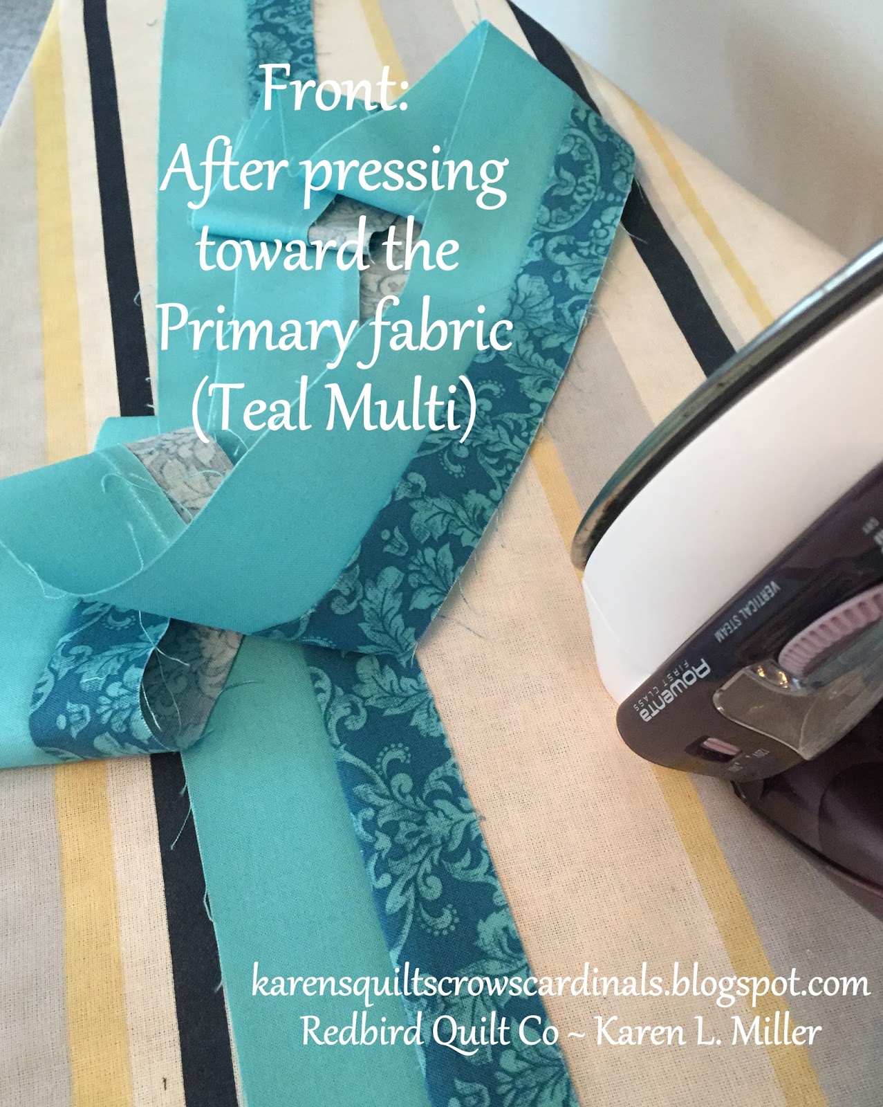 Karen's Quilts, Crows and Cardinals: Tutorial - Mitered and Flanged ...
