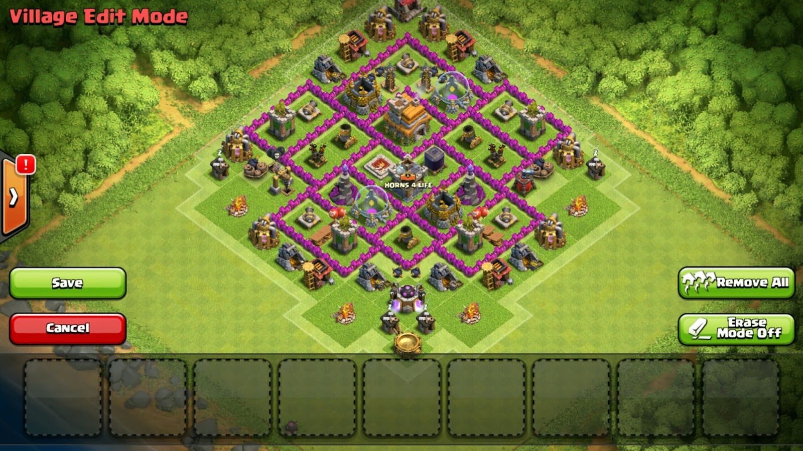 Libertarios Clash of Clans: Diseños aldea Th7