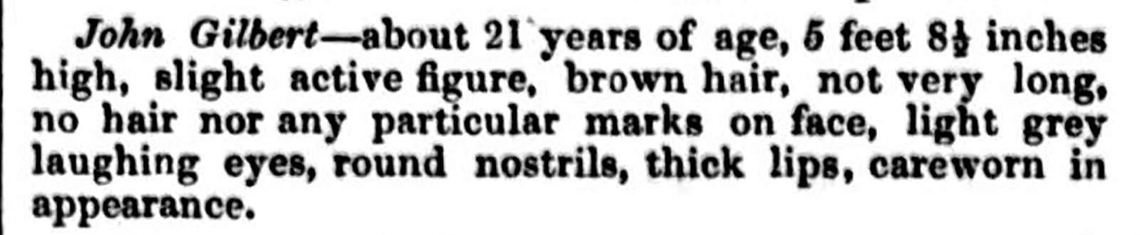 Ben Hall: John Gilbert