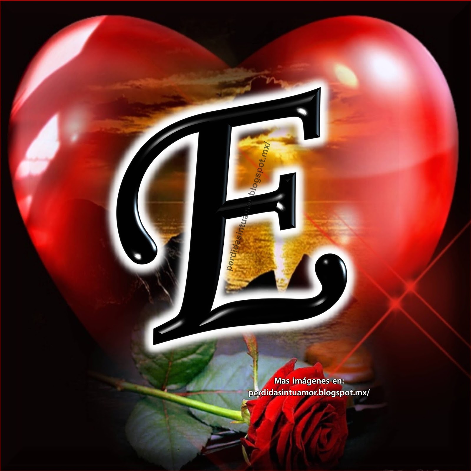 INICIALES Y NOMBRES PARA TI: HERMOSO CORAZÓN CON TU INICIAL