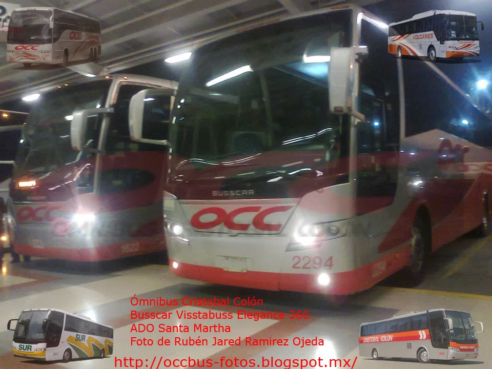 Ómnibus Cristóbal Colón SA: CC y OCC ADO Santa Martha