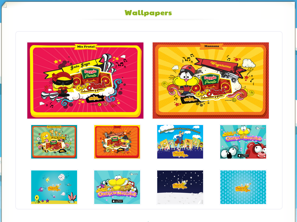 Novedades Mundo Gaturro: Nuevos wallpapers en los Extras de Picapon!