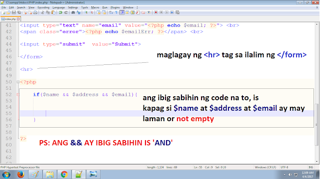 BSIT LESSON: Lesson 1 Validation (PHP Tutorial tagalog)
