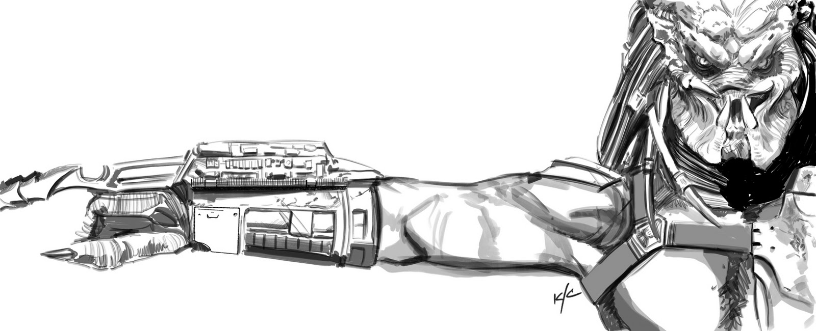 Predator Drawings Step Step