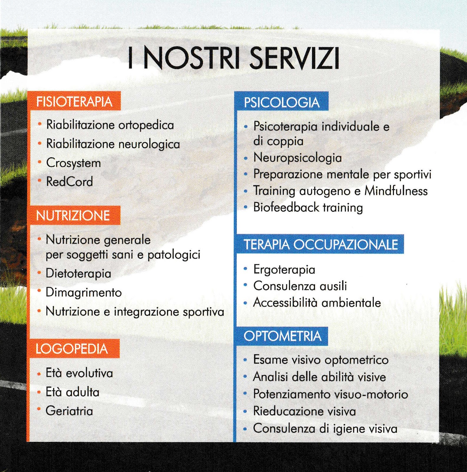 il puzzle della vita: I NOSTRI SERVIZI