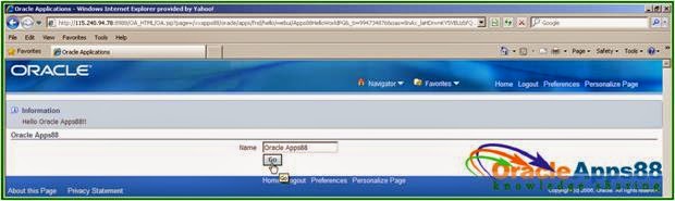 Oracle Applications: Oracle Application Framework (OAF) - Hello World Page