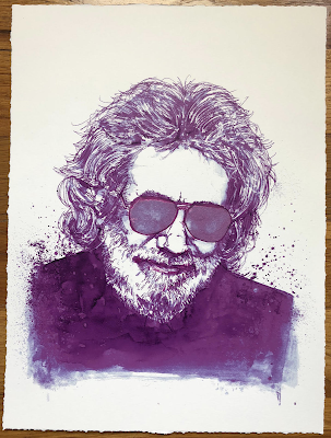 INSIDE THE ROCK POSTER FRAME BLOG: Joey Feldman Purple Jerry Art Print ...