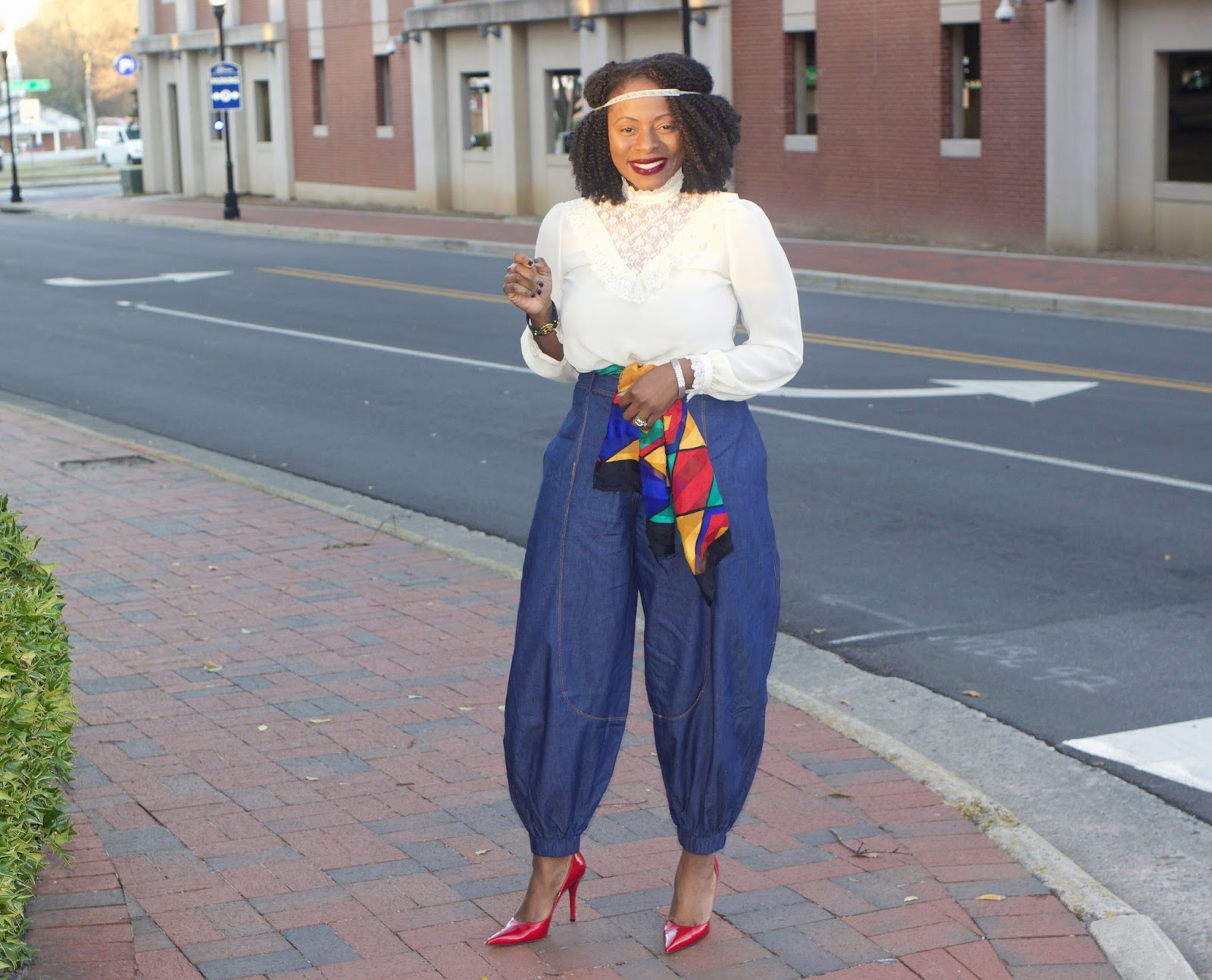 JustJewels4U: Look Book: Vintage Genie in Denim Harem Pants