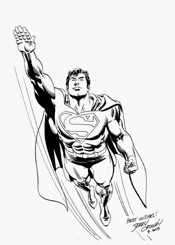 DC Comics of the 1980s: Superman sketch by Jerry Ordway