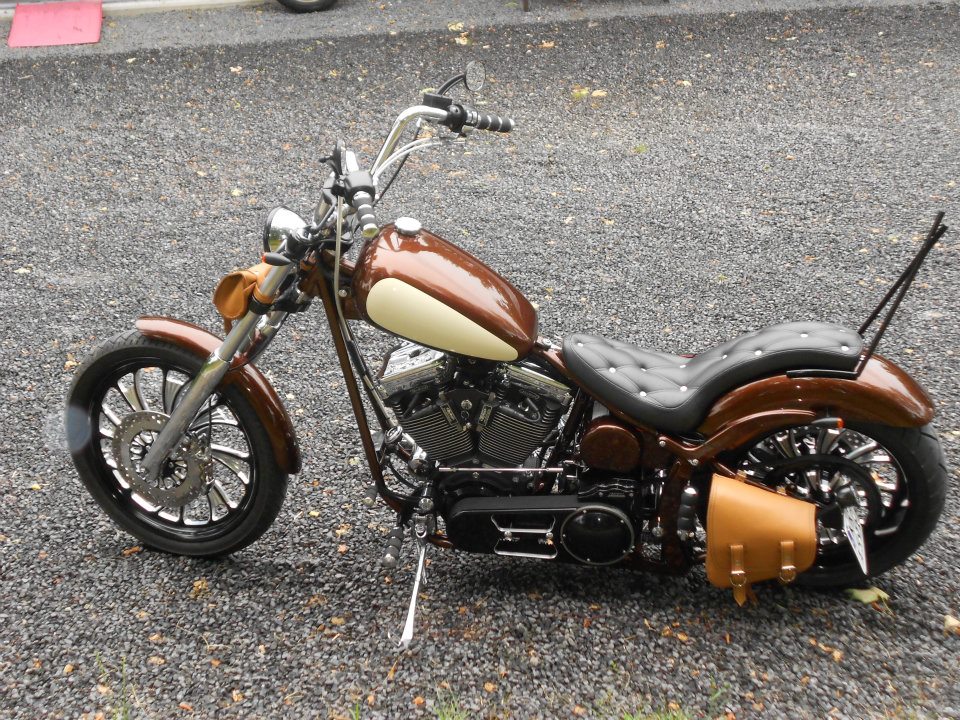 biker excalibur II: Brown Custom by BT Choppers