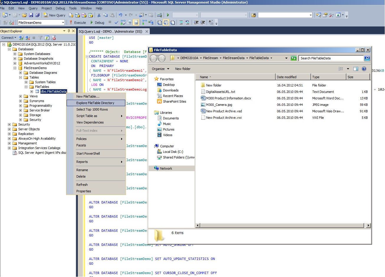 Sharepoint Talk Sql Server 2012 Filestream Filetable And The Added Value With Sharepoint 2010 3438