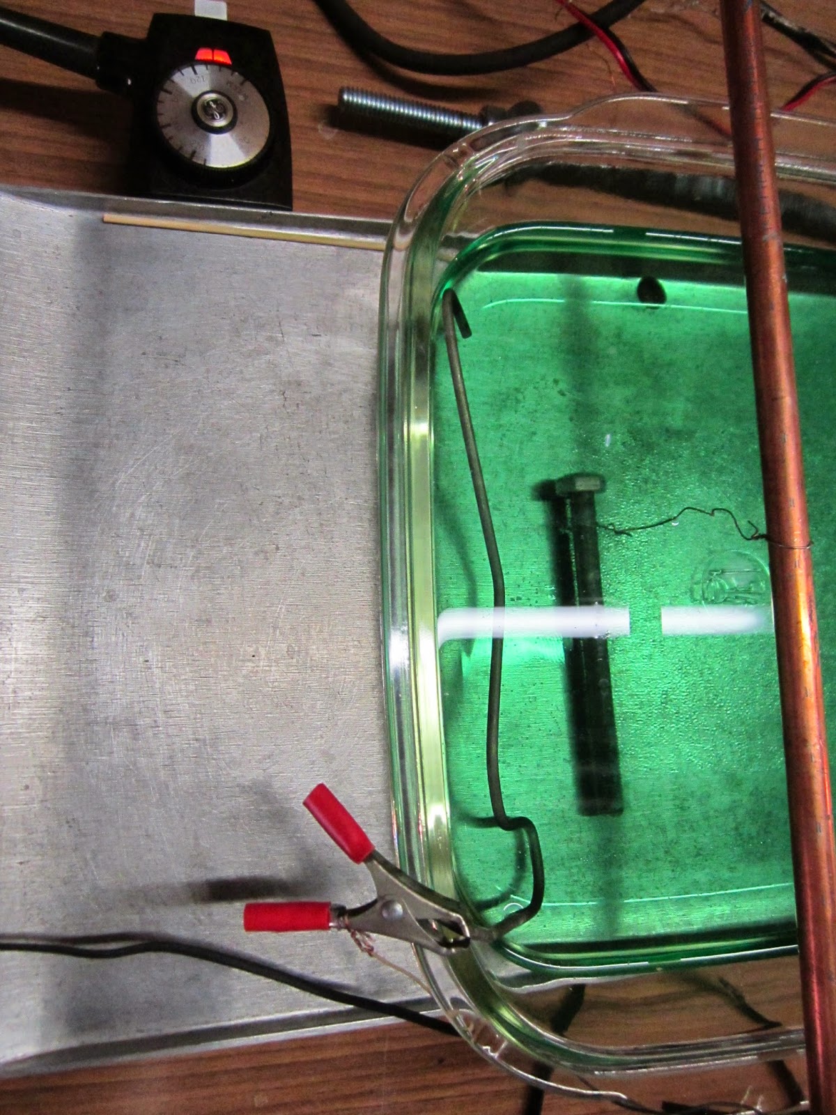 Restoration Yamaha LS3 1972: More DIY Nickel plating