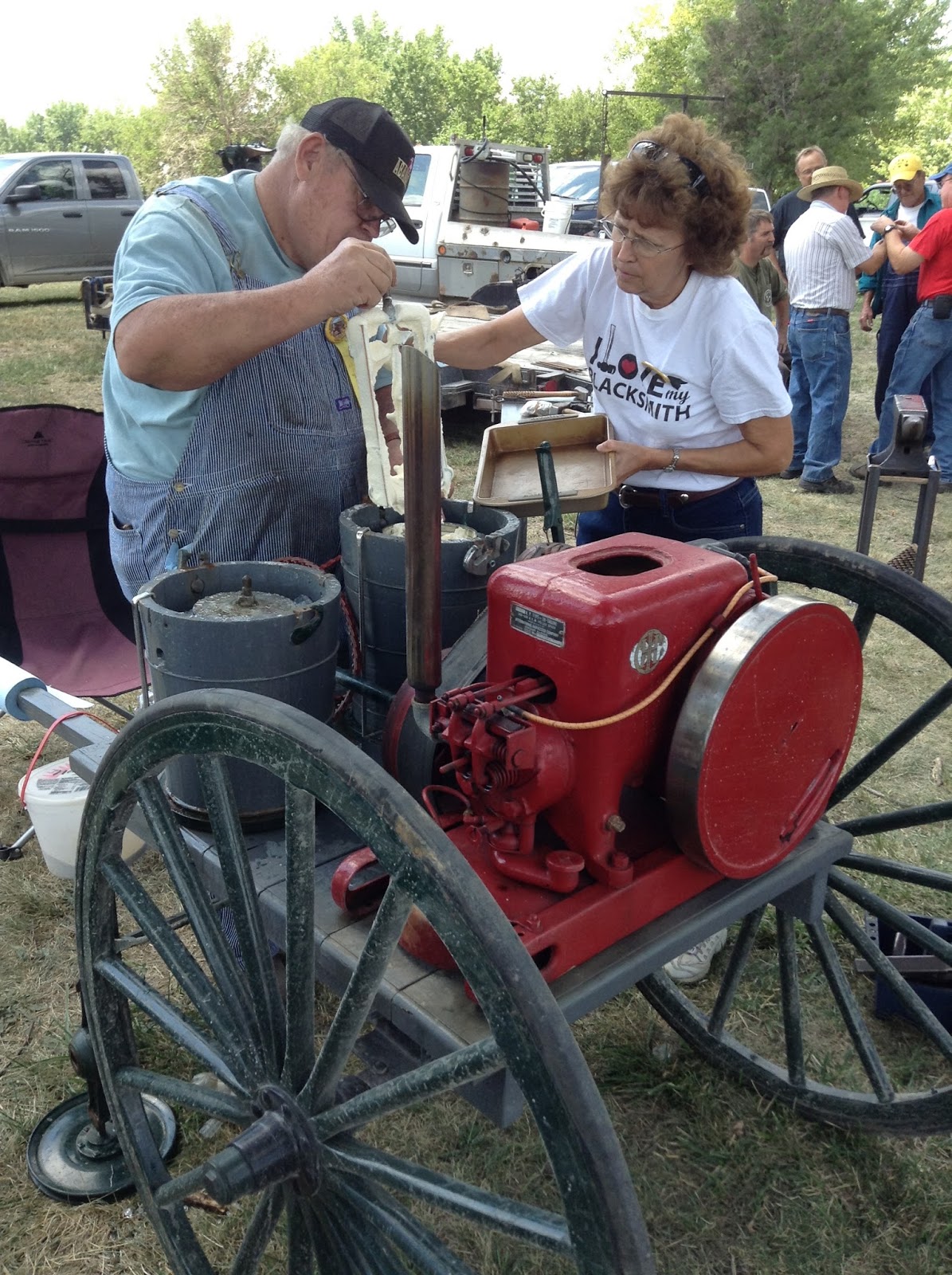 Osage Bluff Blacksmith: Hamilton Steam Engine show 2013