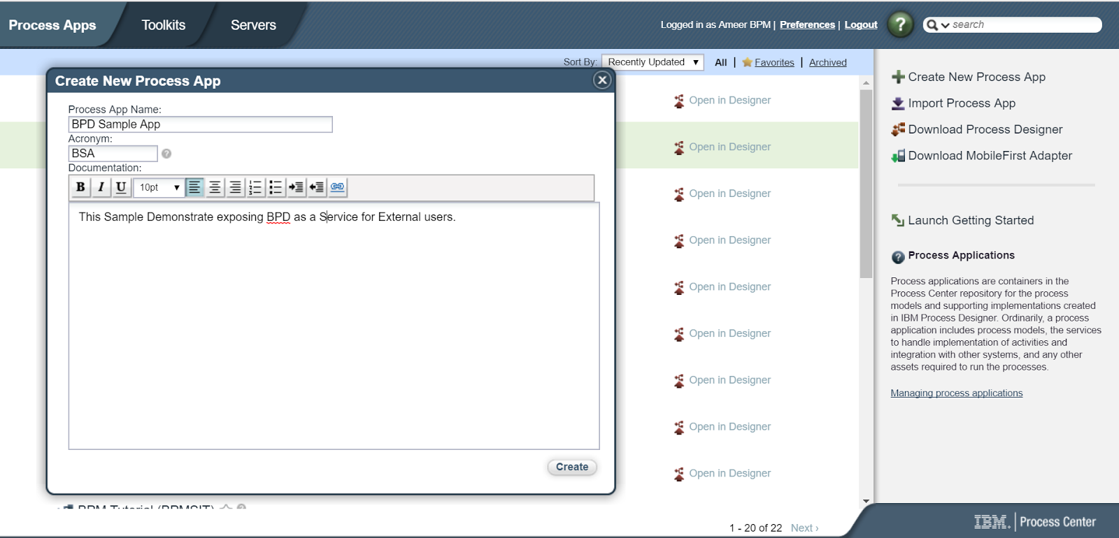 Expose BPD as a Restful Service in IBM BPM