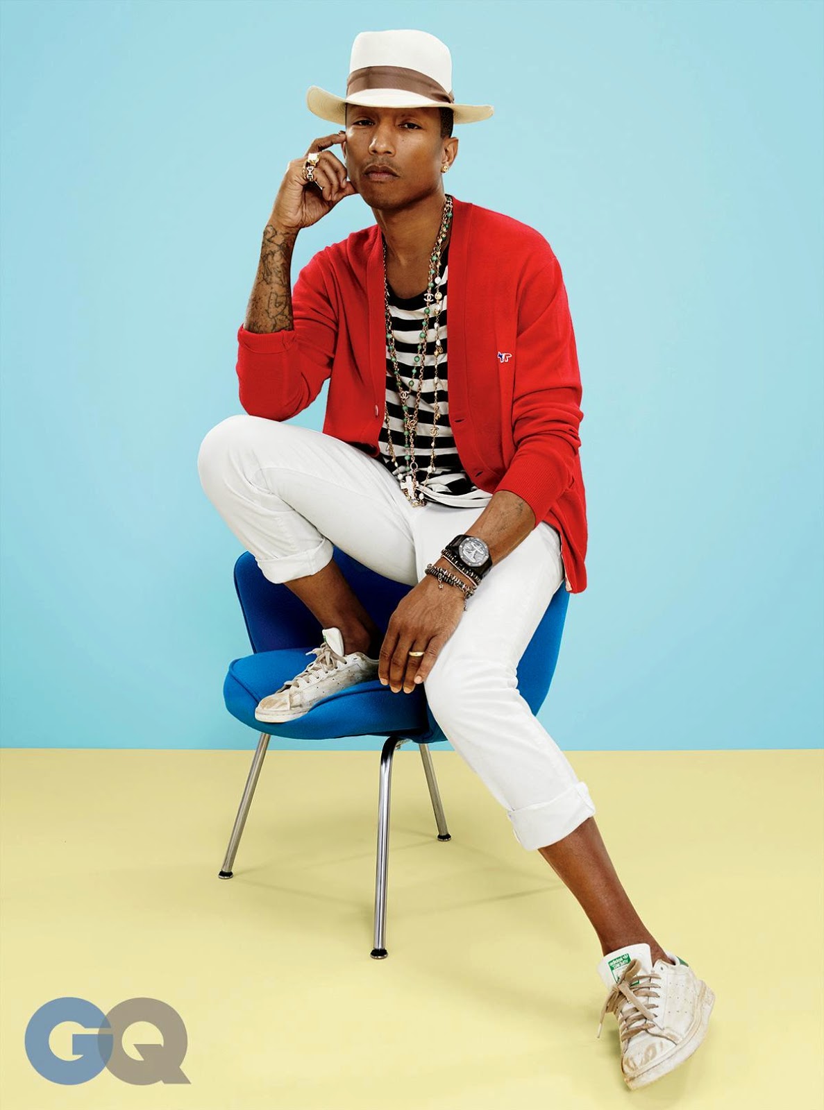 The Creative Concept.: Pharrell Covers the April 2014 Issue of GQ.
