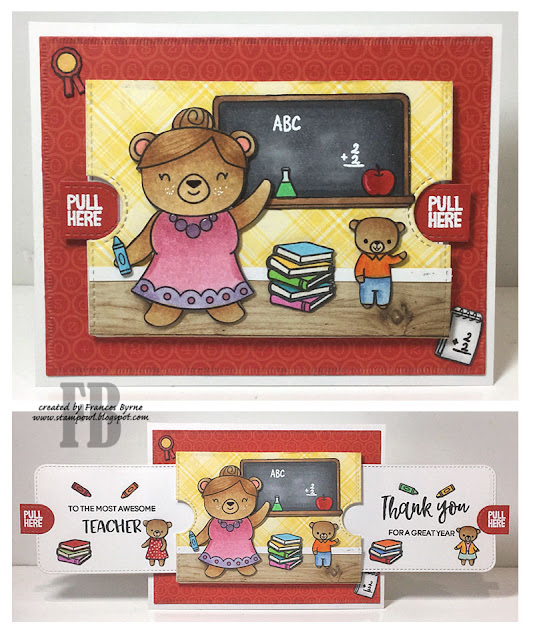 StampOwl's Studio: Thanks, Teacher Double Slider Surprise