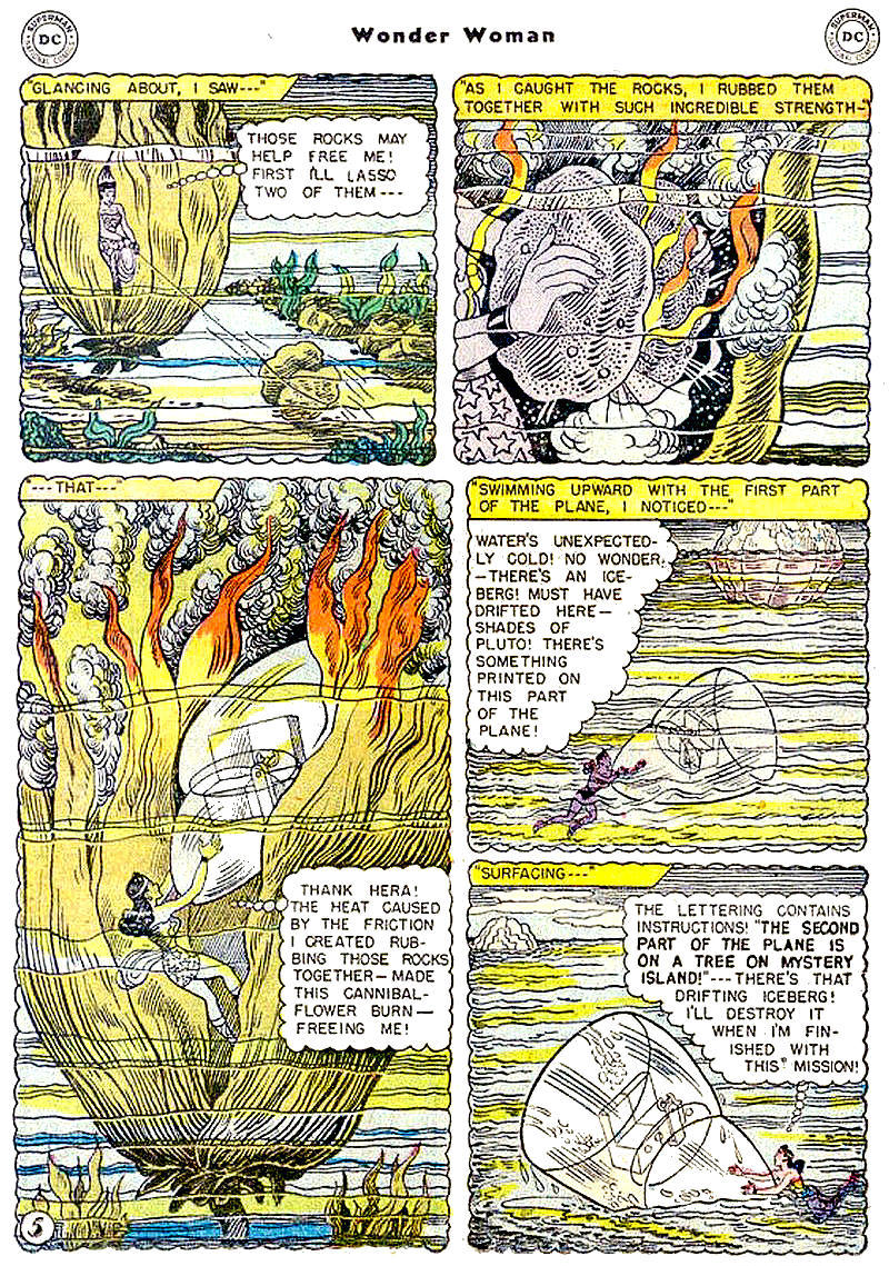 Ominous Octopus Omnibus: Wonder Woman "The Origin Of The Amazon Plane"