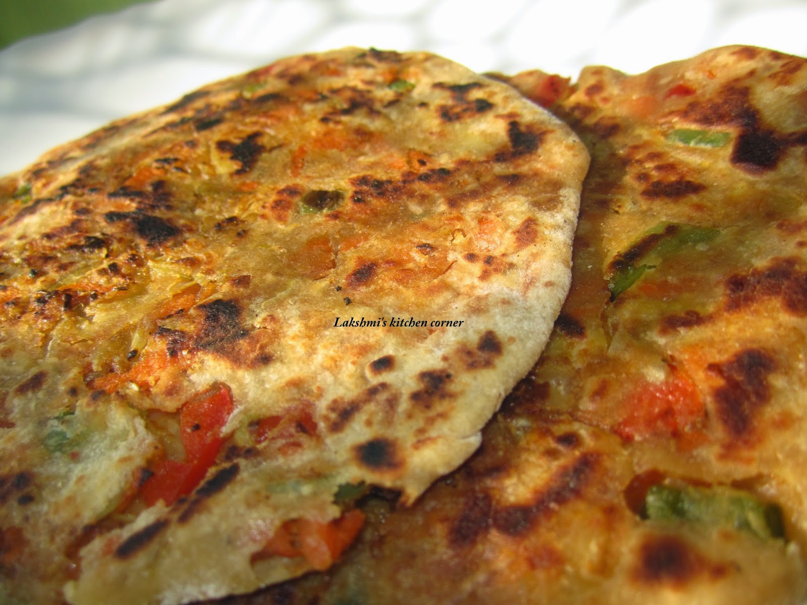 Lakshmi's Kitchen Corner: Vegetable Paratha