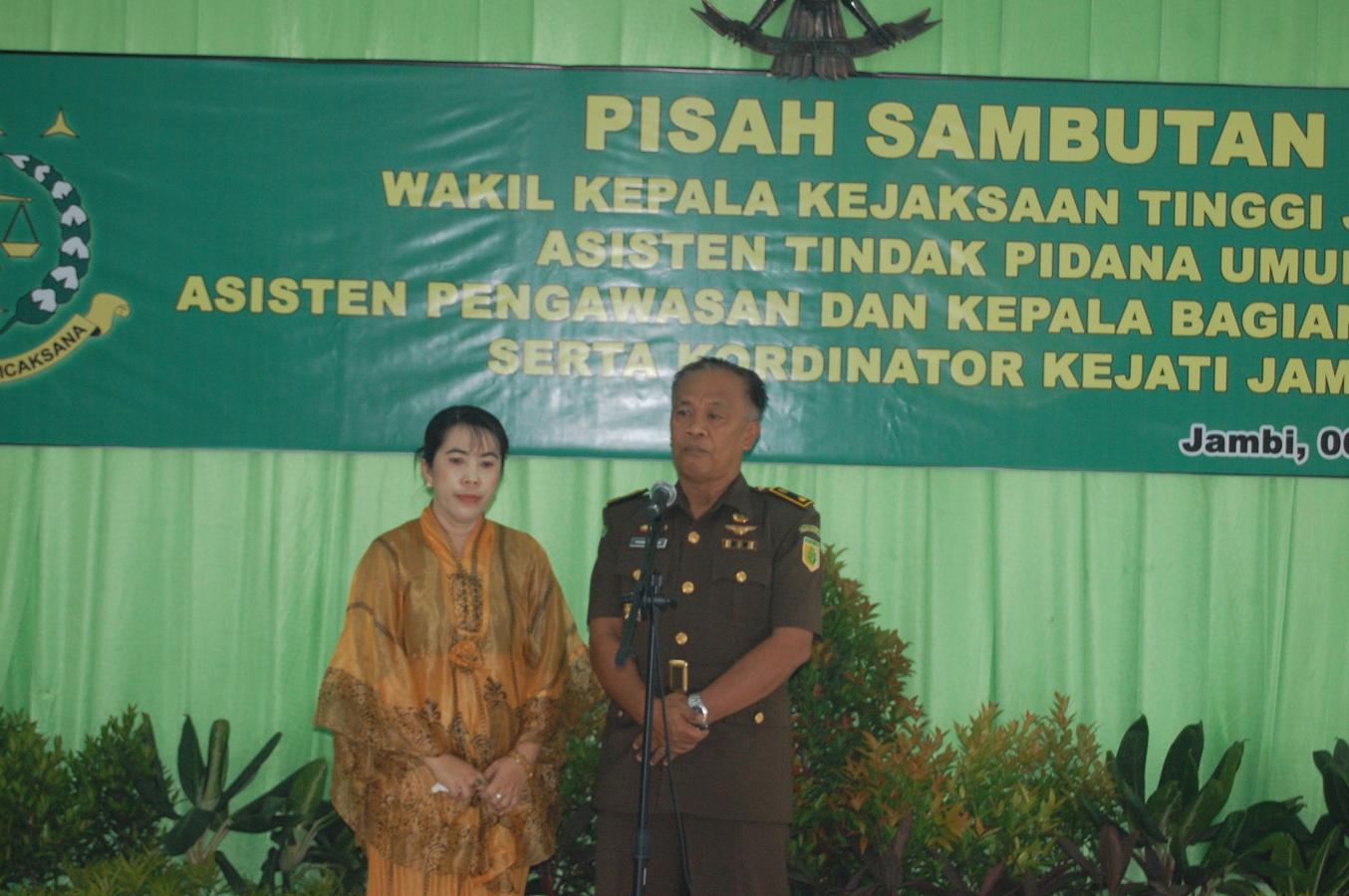 BERITAKU: John Walingson Purba SH MH Jabat Wakajati Jambi