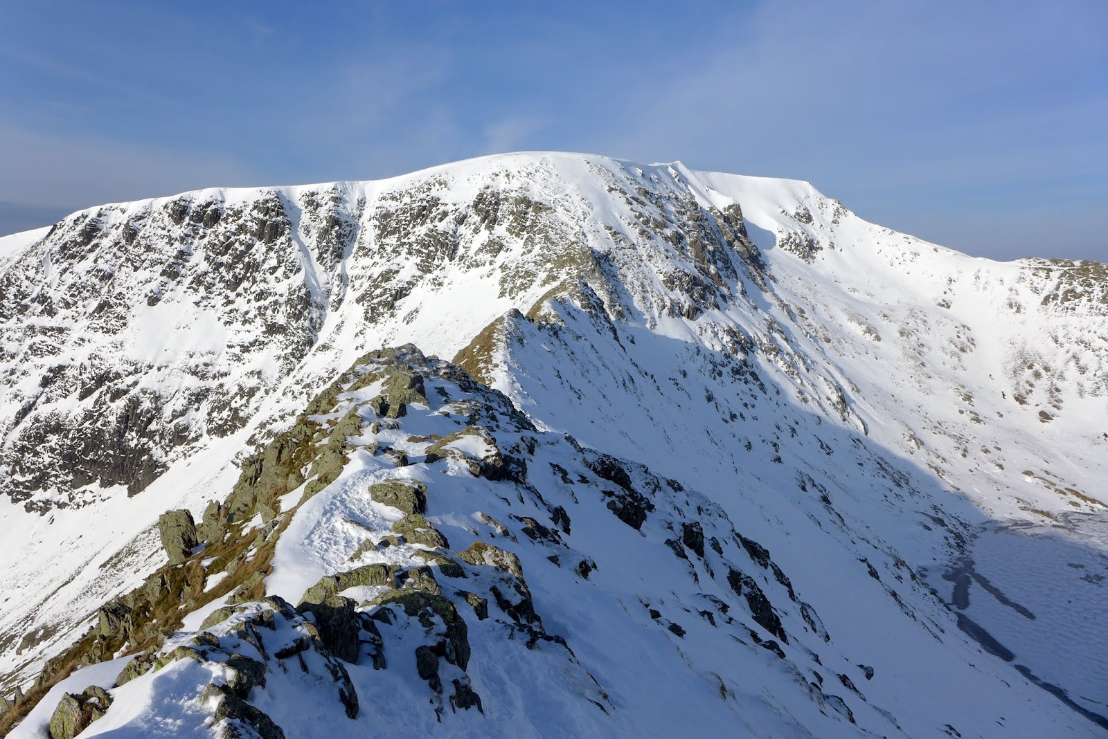 summit and camp: striding edge