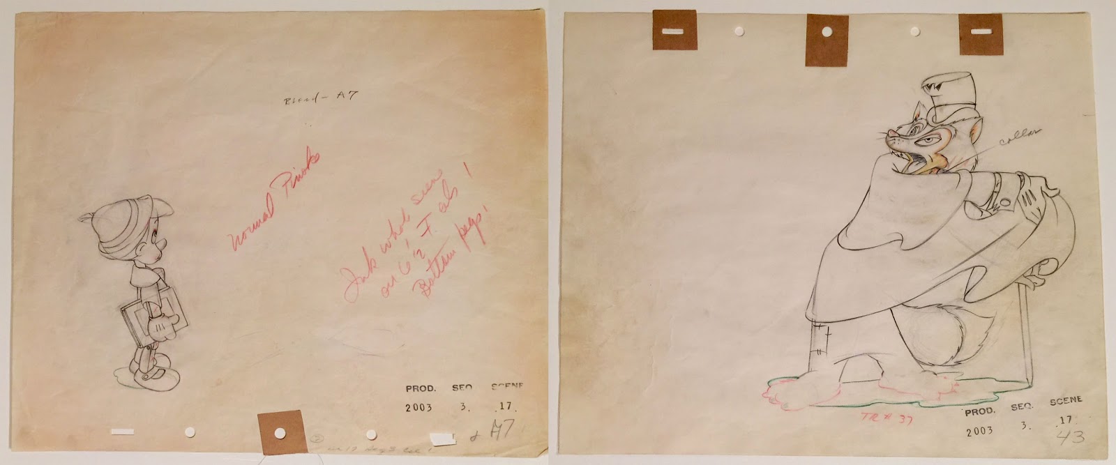 Animation Collection: Drawings of Honest John (Foulfellow) and ...