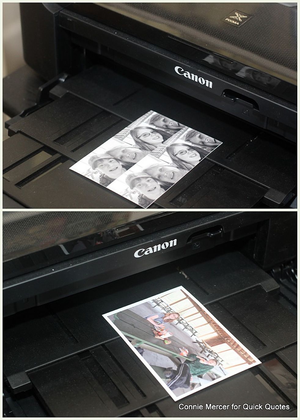 crafty goodies: Fun Photo Strip scrapbook page with Quick Quotes and Canon~