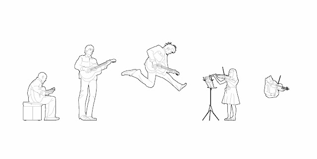 ARCHITECTURAL BLOCKS - custom cad blocks for autocad: Musicians on ...