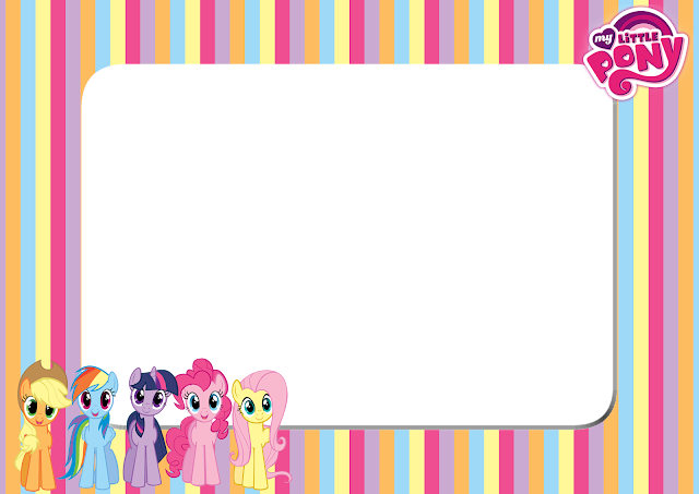 My Little Pony Stripe PNG Frame - Printable PNG Frames | Cartoon ...