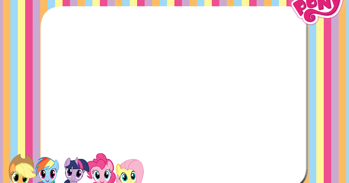 My Little Pony Stripe PNG Frame - Printable PNG Frames | Cartoon ...