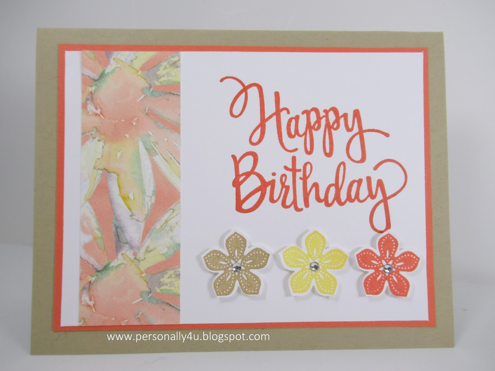 Personally Yours: Colorful and Stylized Birthday Card