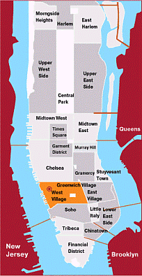 Map of Manhattan