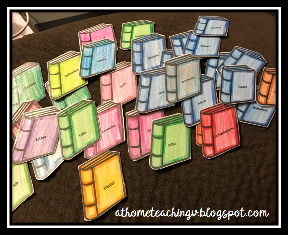 at home teaching V: Memorizing the Books of the Bible!