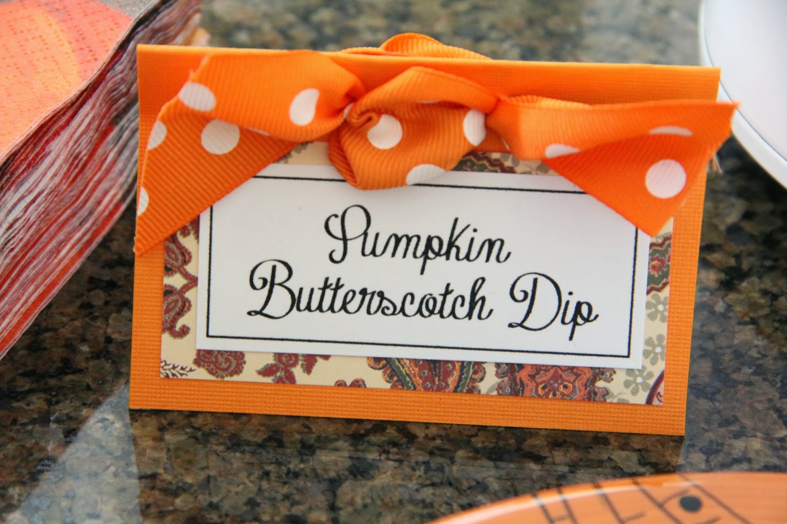 Pumpkin-Butterscotch Dip Recipe | Mix and Match Mama