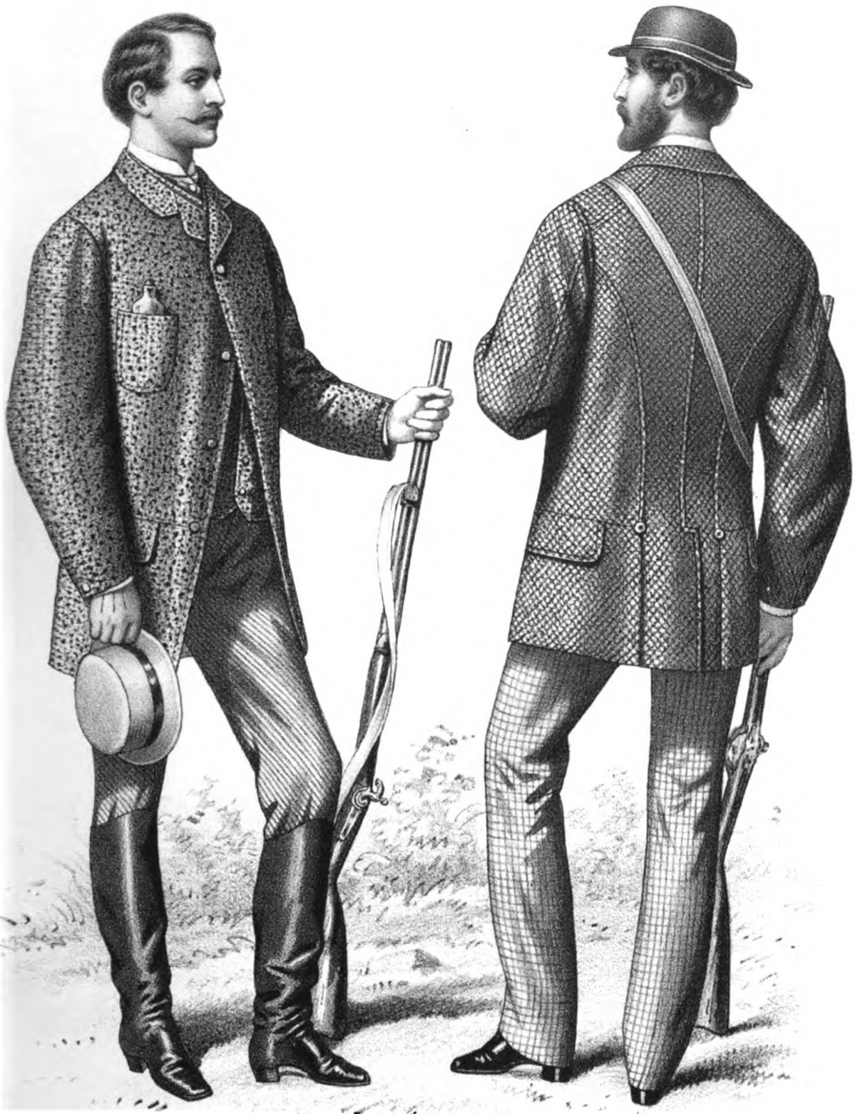 19th Century Historical Tidbits: 1866 Men's Fashions