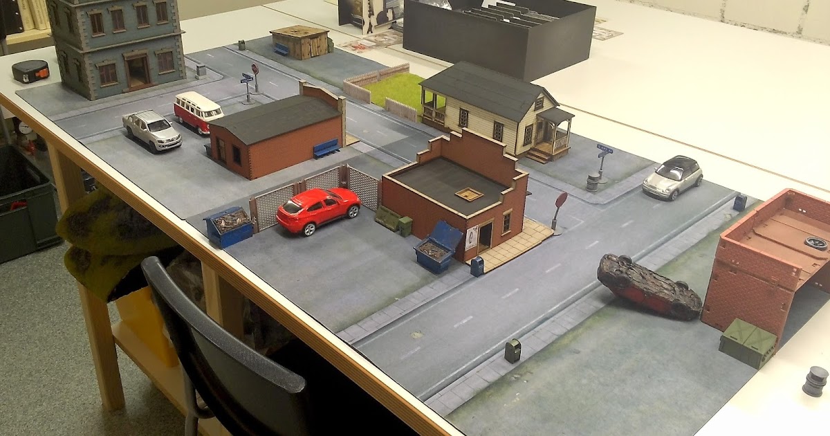 Sid's Tabletop Projects: Zombie Tabletops - Teil 21 - Suburb