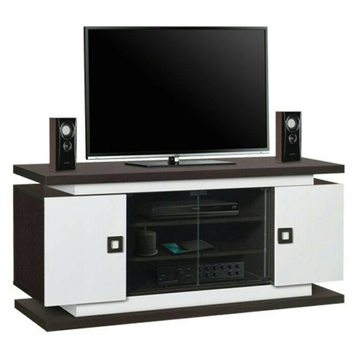 Contoh desain Meja televisi minimalis dengan warna elegan - Baba Booth