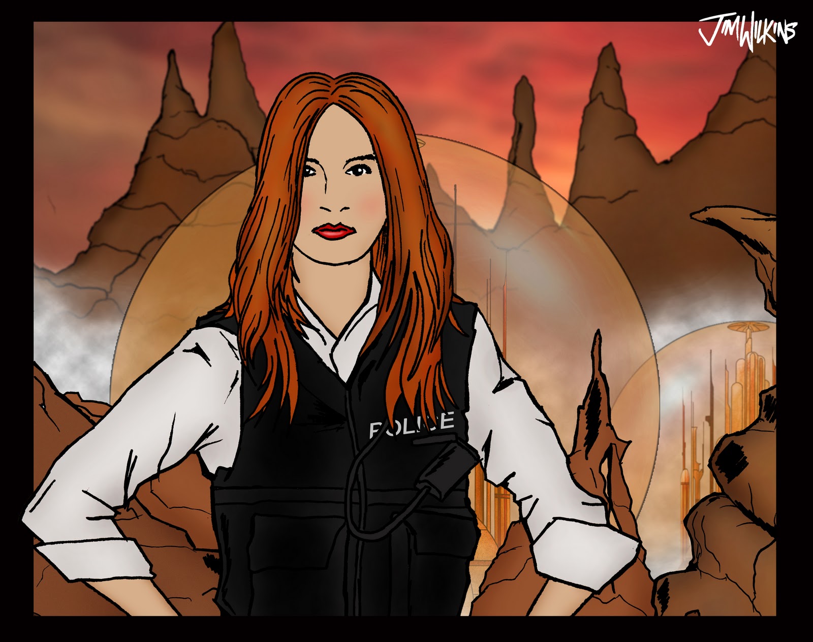 The Void Noir: AMY POND & GALLIFREY ART