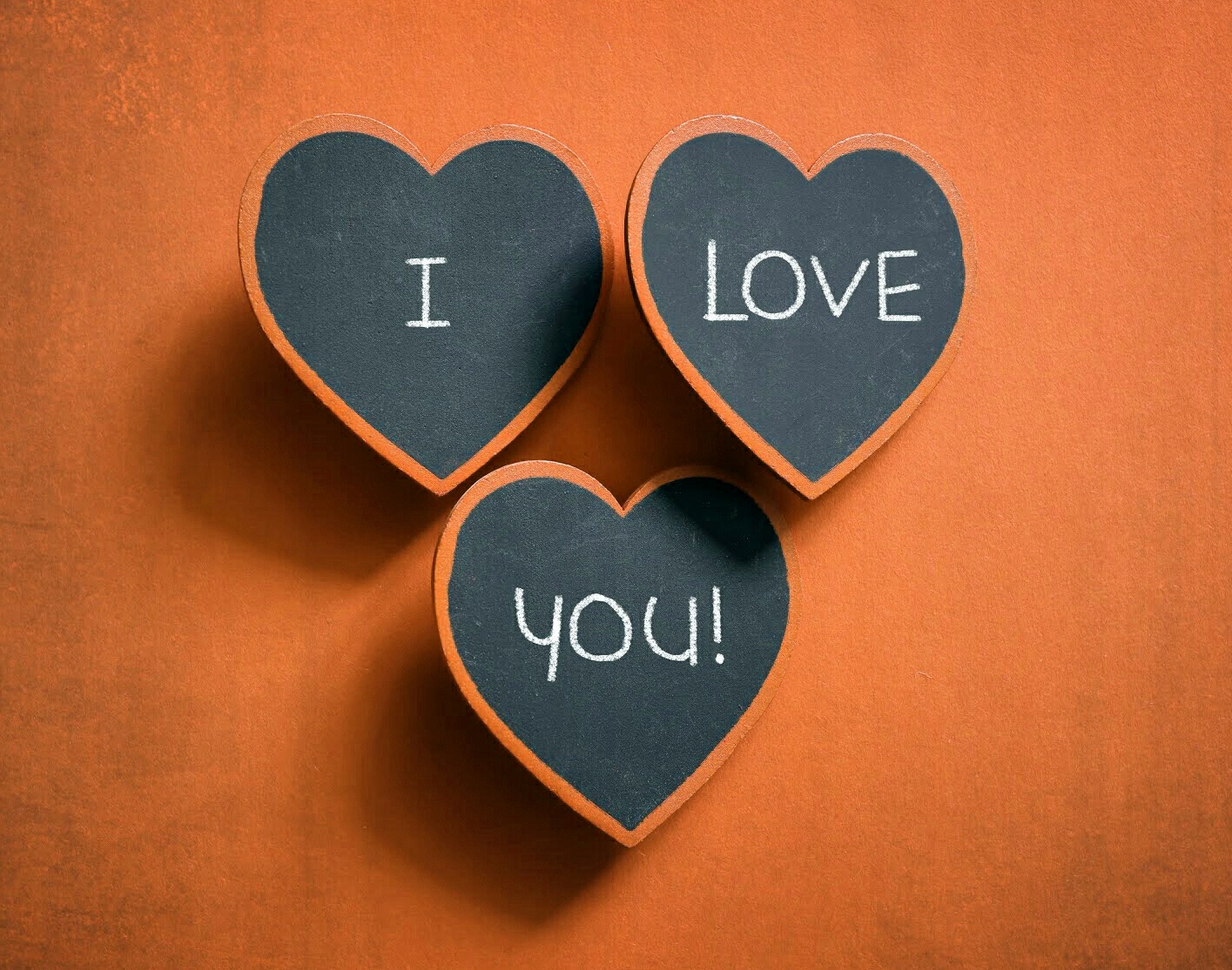 Las Imagenes de Amor: I Love You : cada palabra en un corazón