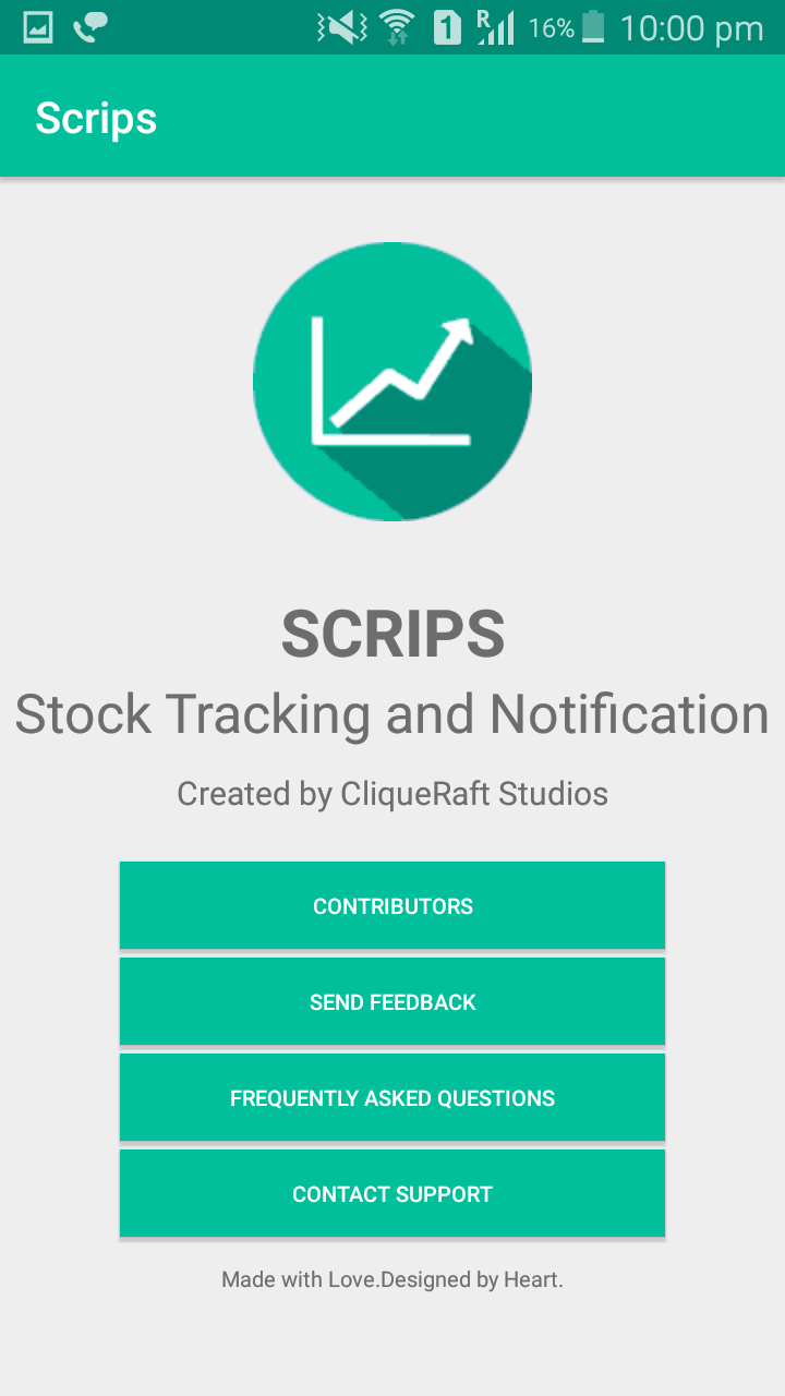 Scrips : Stock Tracking and Notification for Android | Alpha Data One