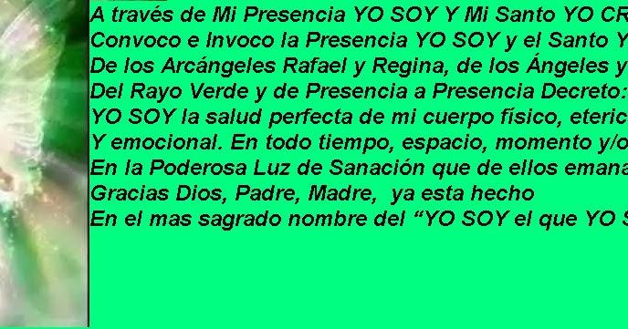 Centro Holistico El Angel Dorado: Jueves Rayo Verde - Virtud: Sanación Arcángel: Rafael ...