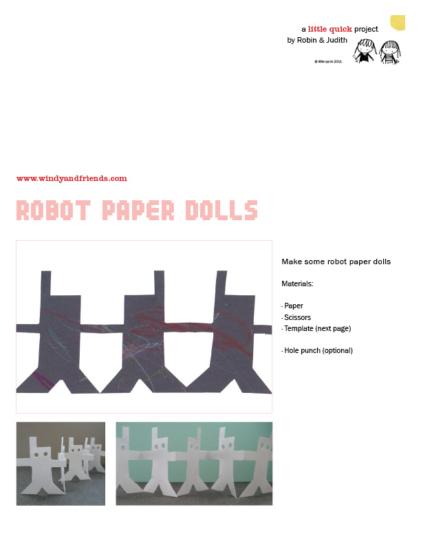 hundreds & thousands: Robot Paper Dolls
