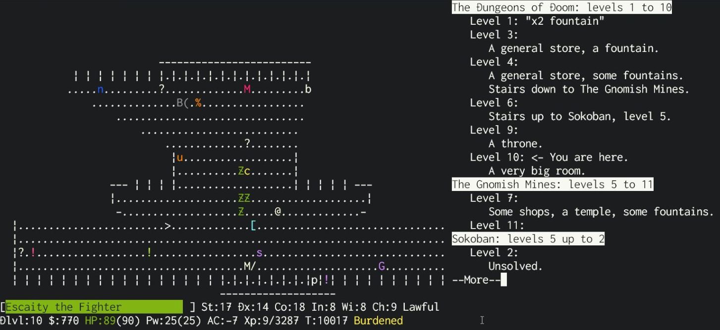 [Junethack 2018] xNethackに挑戦 ④ 大迷宮探索～ノームの街