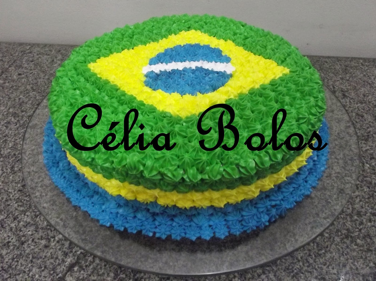 Bolos Decorados da Célia: Bolo do Brasil (6)