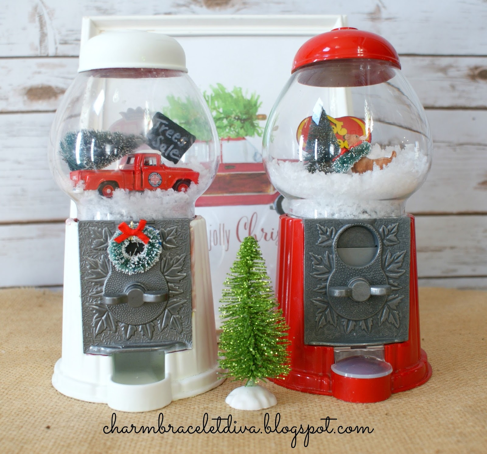 Our Hopeful Home: DIY Gumball Machine Waterless Snow Globes!