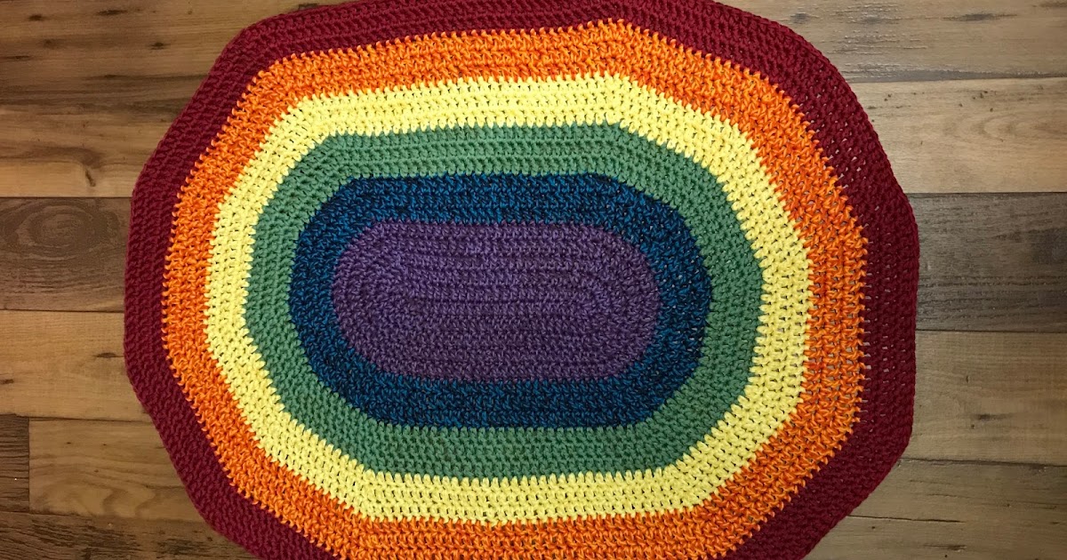 Simon's Stitches: Rainbow Polygon Rug