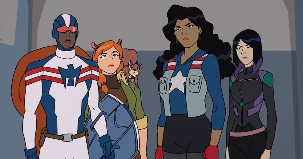 Animação Marvel Rising divulga mais um clipe e videos com a Capitã ...