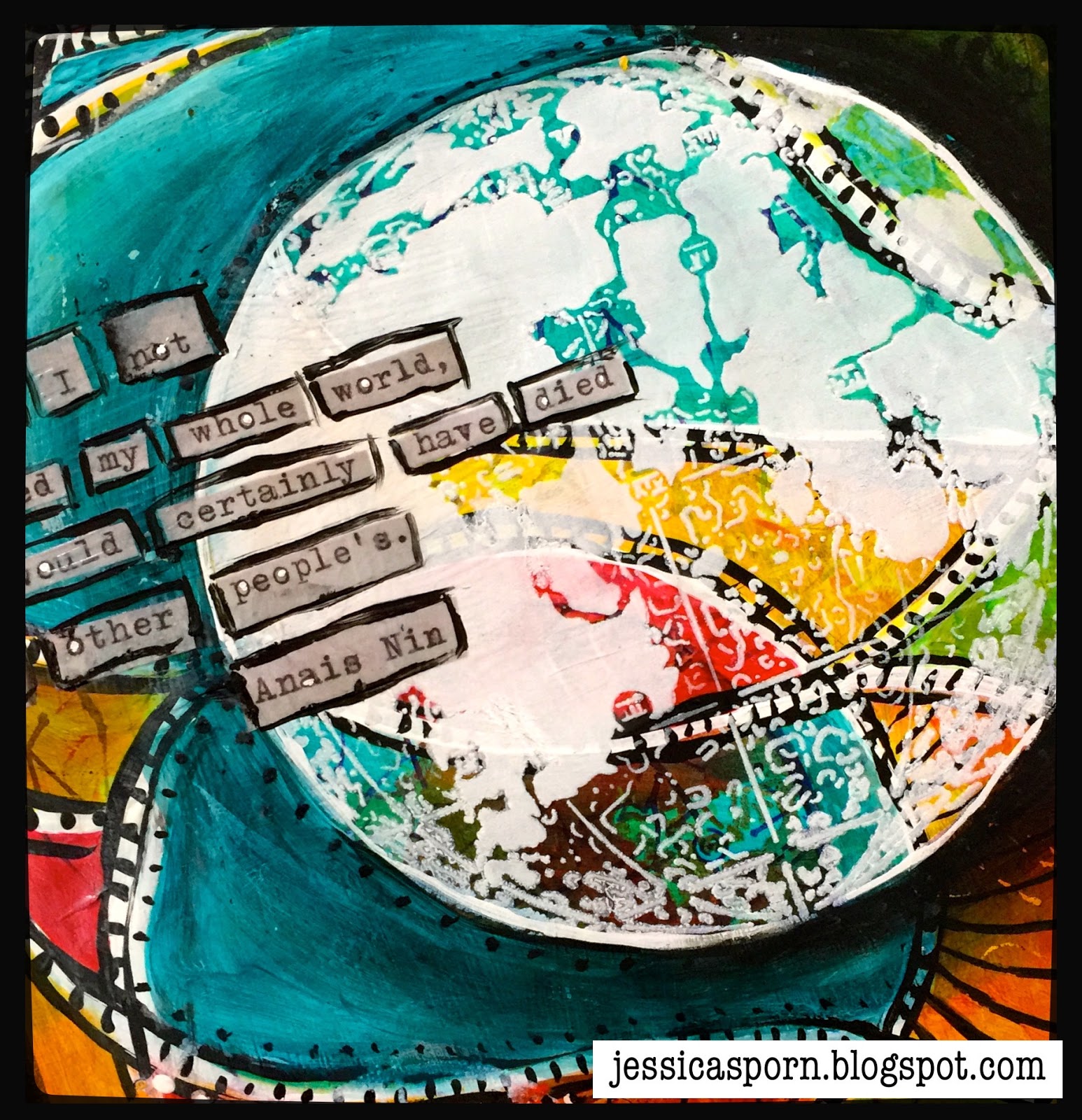 StencilGirl Talk: Art Journaling with the July Stencil Club Stencils