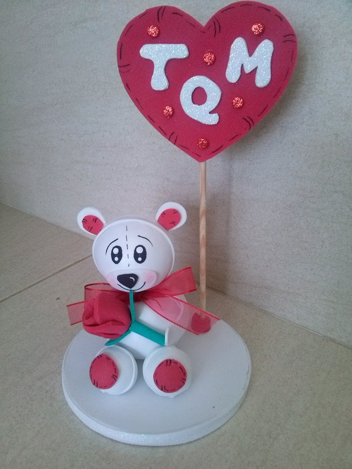 Fran V crafts and more: Varios modelos de Tiernos ositos de foami para ...