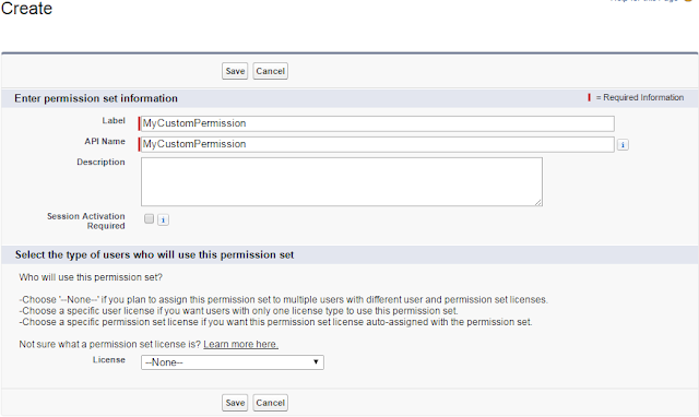 Create Permission Set in Salesforce