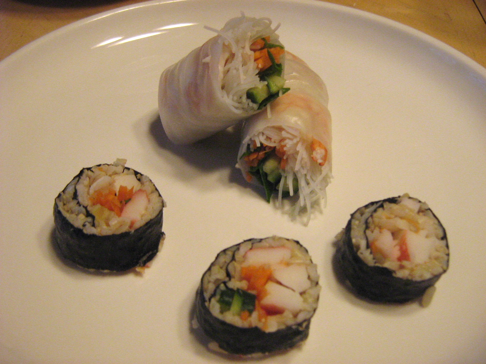Janis Cooks: Spring Rolls and California Rolls
